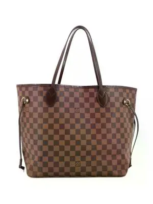 LOUIS VUITTON Neverfull Damier Mm Tote Bag - Brown