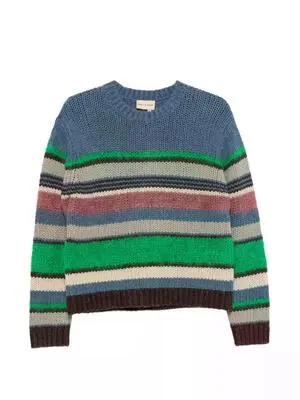 STELLA NOVA Striped Chunky-knit Sweater