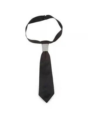 Peserico Bead-embellished Button-fastening Tie