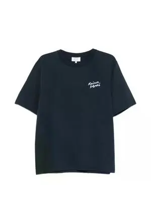 Maison Kitsuné Logo-embroidered T-shirt