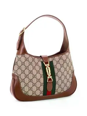 Gucci Jackie 1961 Gg Coated Canvas Small Hobo Bag