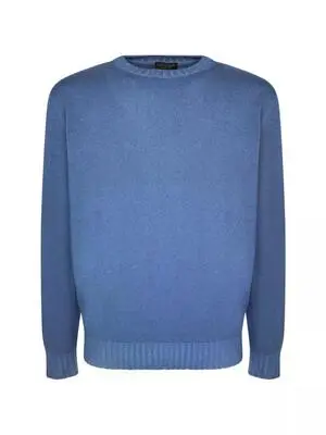 DELL'OGLIO Ribbed-trim Sweater - Blue