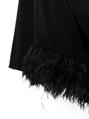 Fabiana Filippi Feather-trim Draped Top
