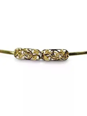 MADISON 1970s Floral-buckle Snake-chain Belt