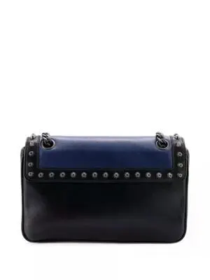 Prada Chain Flap Bag Studded Glace Calf Small Crossbody Bag