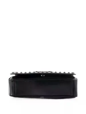 Prada Chain Flap Bag Studded Glace Calf Small Crossbody Bag
