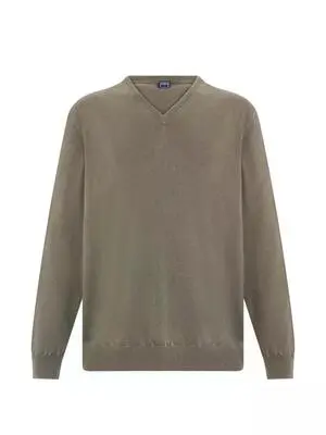 Fedeli V-neck Cashmere Sweater - Green