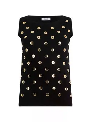 Moschino Button-embellished Tank Top