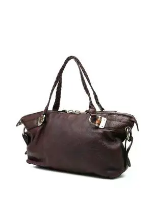 Gucci 2000-2015 Medium Leather Bamboo Bar Tote Bag