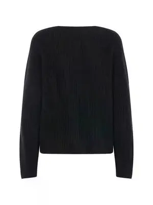 Dusan Ribbed-knit Batwing-sleeve Sweater