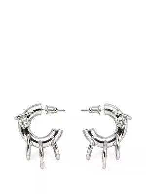 PANCONESI Crystal-embellished Hoop Earrings