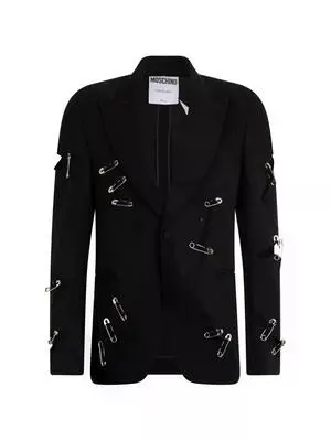 Moschino Safety-pin Blazer - Black