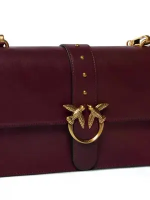 Pinko Medium Love Bag One Leather Handbag With New Buckle