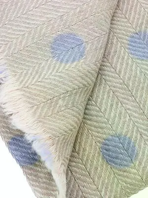 Altea Herringbone-pattern Polka-dot Scarf - Neutrals