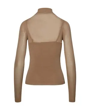 Max Mara Long-sleeved High-collar T-shirt