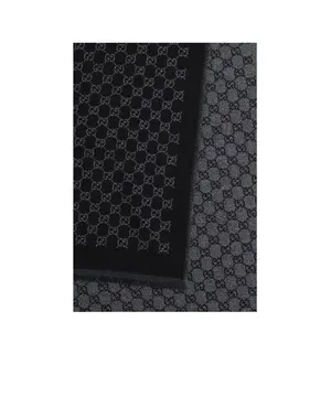 Gucci Gg Fringed Scarf