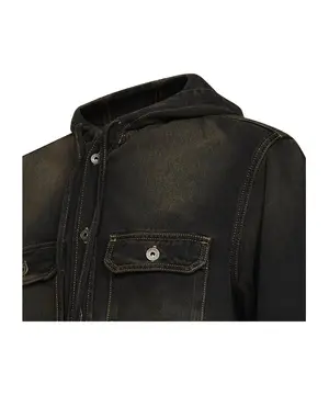 Off-White Bookish Hooded Denim Jacket