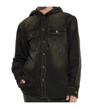 Off-White Bookish Hooded Denim Jacket