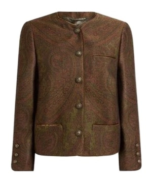 Etro Wool-blend Jacquard Jacket With Paisley Motif - No