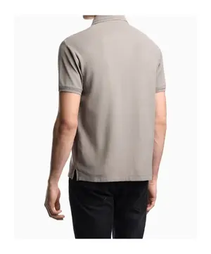 Emporio Armani Pique Polo Shirt With Shield Embroidery