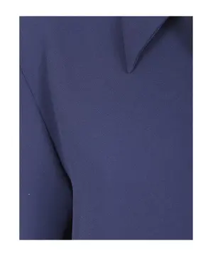 Dries Van Noten Cuffed Crepe Shirt - Navy