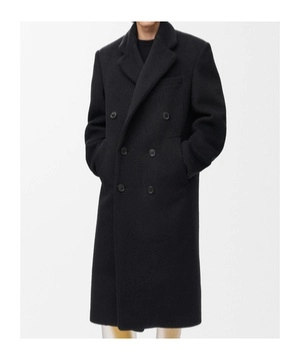 Loewe Double-breasted Coat In Wool Blend