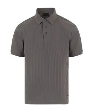 Emporio Armani Textured Polo Shirt - No