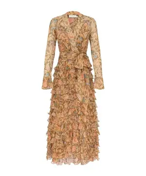 Zimmermann Ruffled Wrap Dress - No