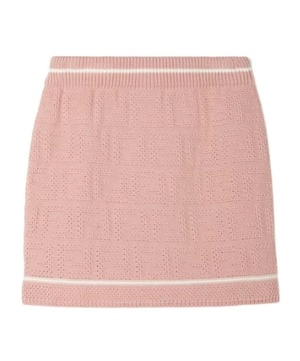 Fendi Ff Monogram Knit Skirt