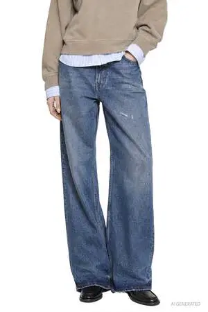 Acne Studios Regular Fit Jeans 2022 - Blue