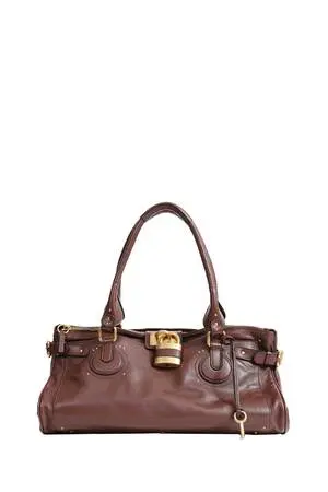 Chloé Xl Paddington Weekender Bag - Brown