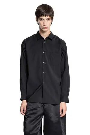 Comme Des Garçons Wool Pocket Shirt - Black