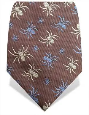 GRESHAM BLAKE Spiders Silk Tie - Brown