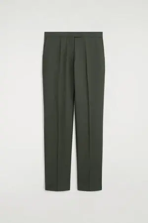 Cos Tailored Twill Flared Pants - Green
