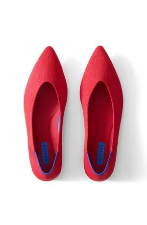 Rothy's The Fine Point Pointed Toe Flat - Cherry