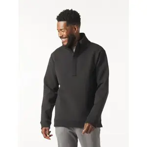 GLYDER Scuba Knit Quarter Zip - Black