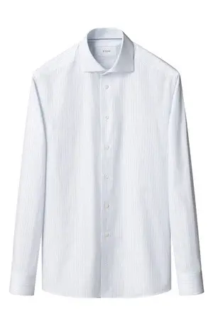 Eton Slim Fit Striped Cotton Dress Shirt
