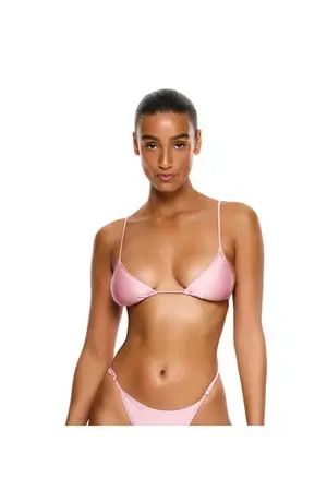 GOTTEX Satin Royale Triangle Bikini Top Swimsuit - Light-pink