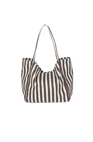 BEACH LIFE BY GOTTEX Sabs Stripe Beach Tote - Brown