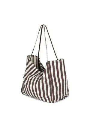 BEACH LIFE BY GOTTEX Sabs Stripe Beach Tote - Brown
