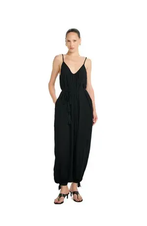 BEACH LIFE BY GOTTEX Resort Balloon Pant Jumpsuit Cover-up - Black