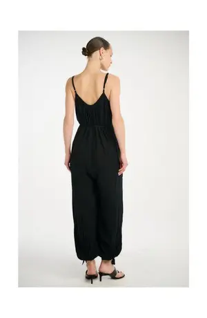 BEACH LIFE BY GOTTEX Resort Balloon Pant Jumpsuit Cover-up - Black