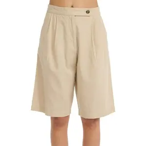BEACH LIFE BY GOTTEX Resort Coastal Long Bermuda Shorts - Natural