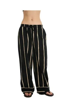 BEACH LIFE BY GOTTEX Resort Ray Beach Pant Cover-up - Black-sand