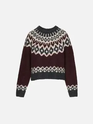 NILI LOTAN Isaline Fair Isle Sweater - Noir