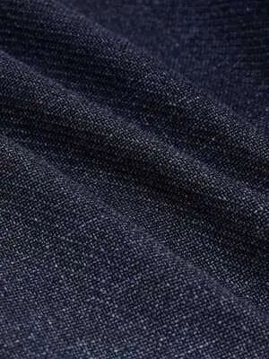 REISS Carlos Cotton Hopsack Single-breasted Blazer Tailored-fit - Denim Blue