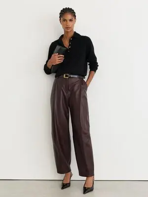 REISS Avery Wool-cashmere Half-button Jumper