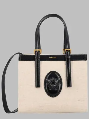 Versace Borsa Tote "rivière" Mini - Ivory