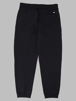 Emporio Armani Pantalone Jersey Jogger Con Coulisse E Tasche - Blue