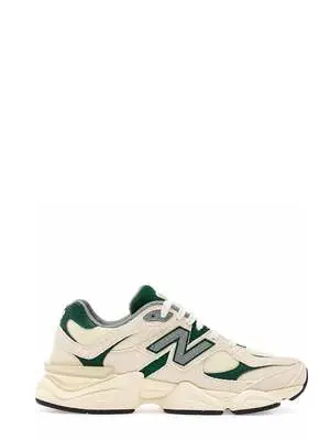 NEW BALANCE New Balance Men's 9060 Green Suede Leather Sneaker With Mesh Inserts Green
